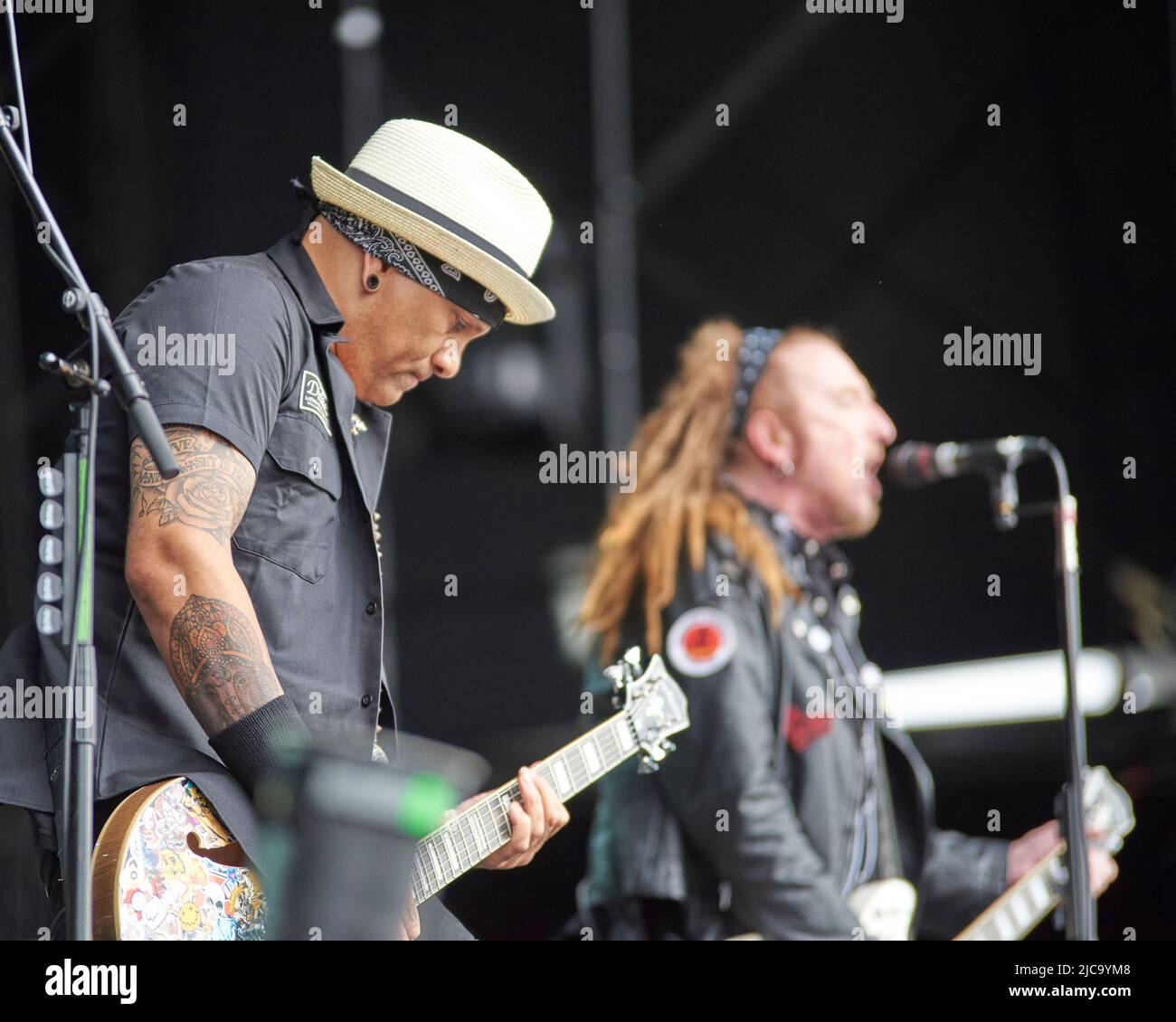 CJ Wildheart of The Wildhearts Perform at Bloodstock Festival, Catton ...