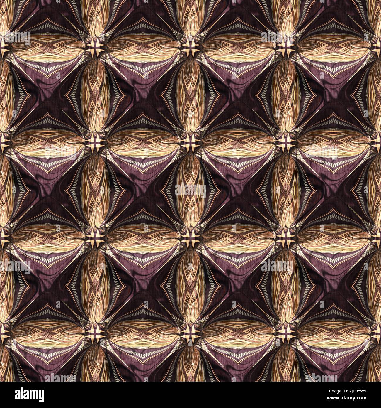 Earthy colours Victorian antique geometric seamless pattern in ...