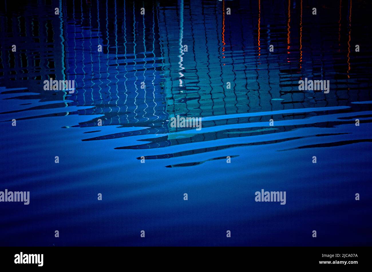 Blue Ripples Reflection Stock Photo - Alamy
