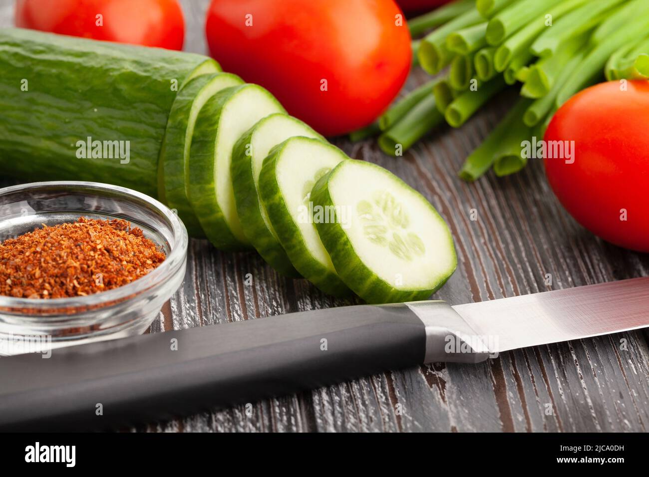 Cucumber chunks hi-res stock photography and images - Alamy