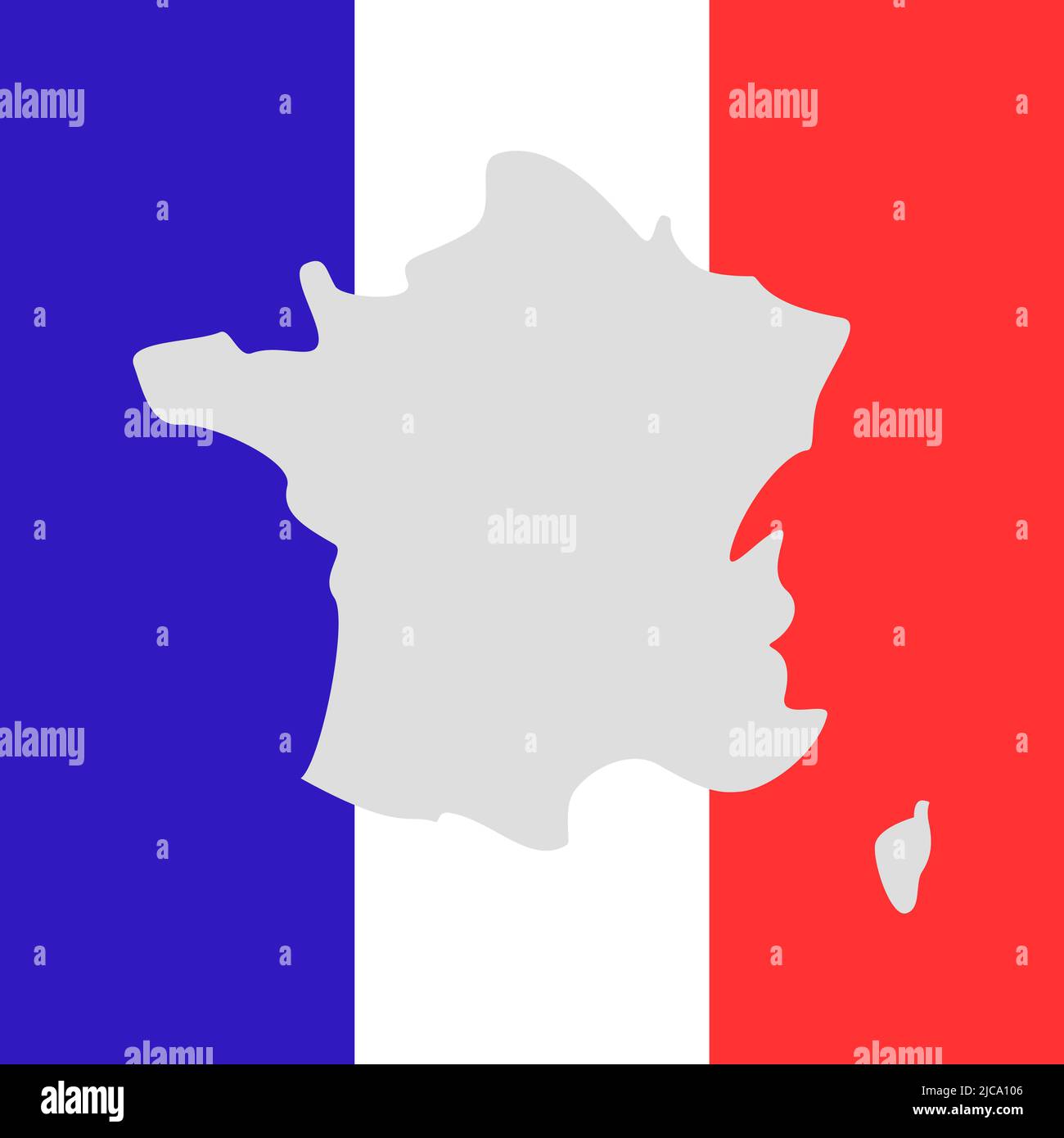 France Country Flag Map Stock Vector Image & Art - Alamy