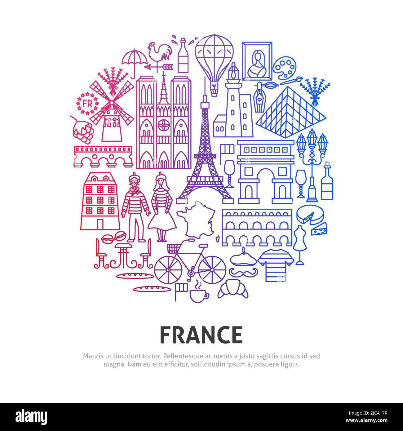 France poster wine map hi-res stock photography and images - Alamy