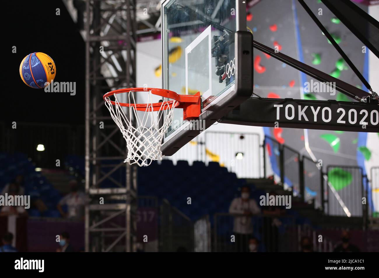 JULY 28th, 2021 - TOKYO, JAPAN: action during the 3x3 Basketball Men ...