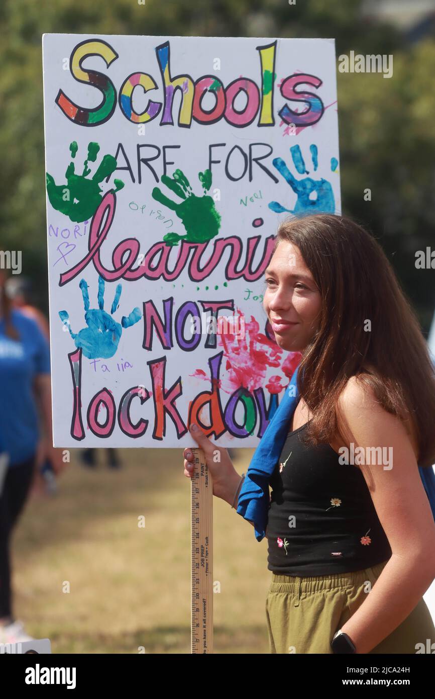 Raleigh, North Carolina, USA. 11th June, 2022. First grade teacher ...