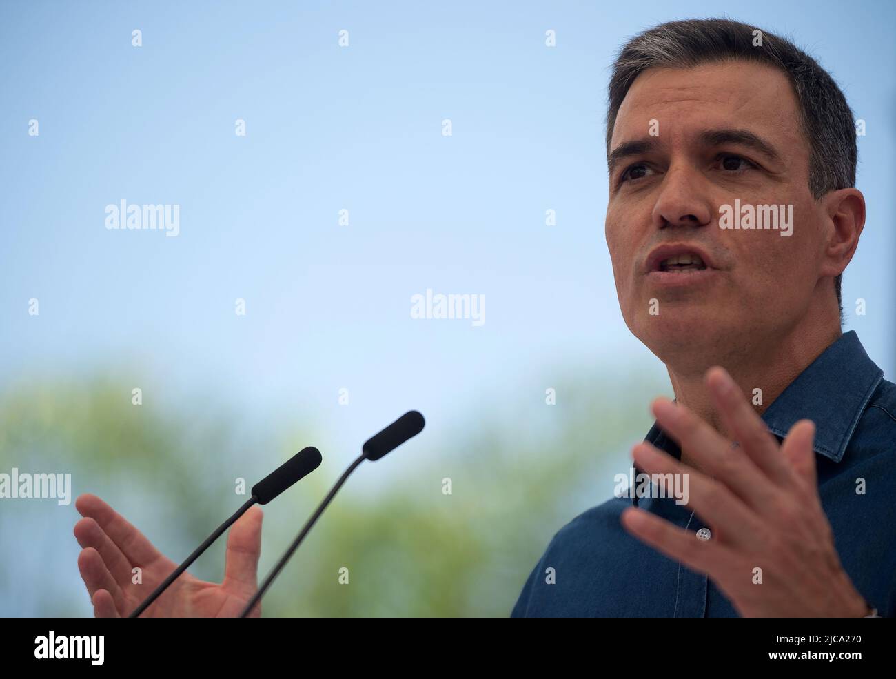 Spanish Prime Minister, Pedro Sanchez and Socialist Party leader is ...