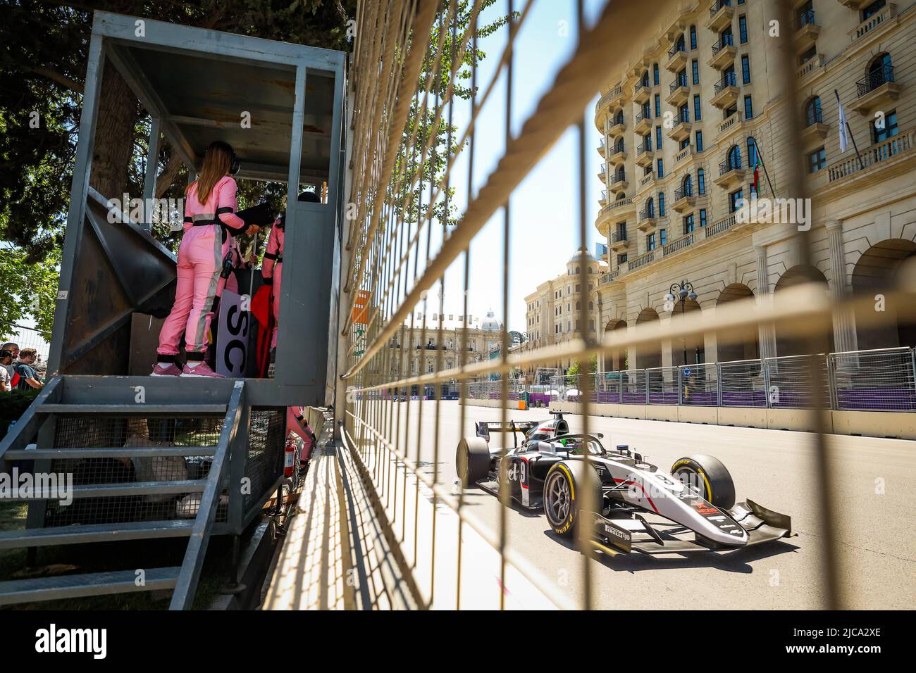 The women only marshals post alongside the track during the 6th round ...