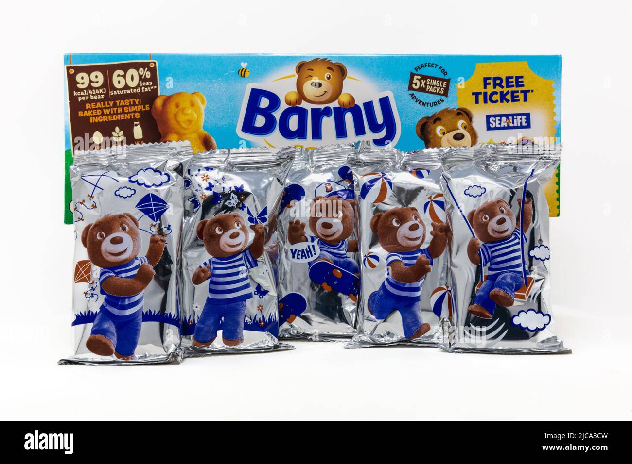 Barny Chocolate Sponge Bears Stock Photo - Alamy