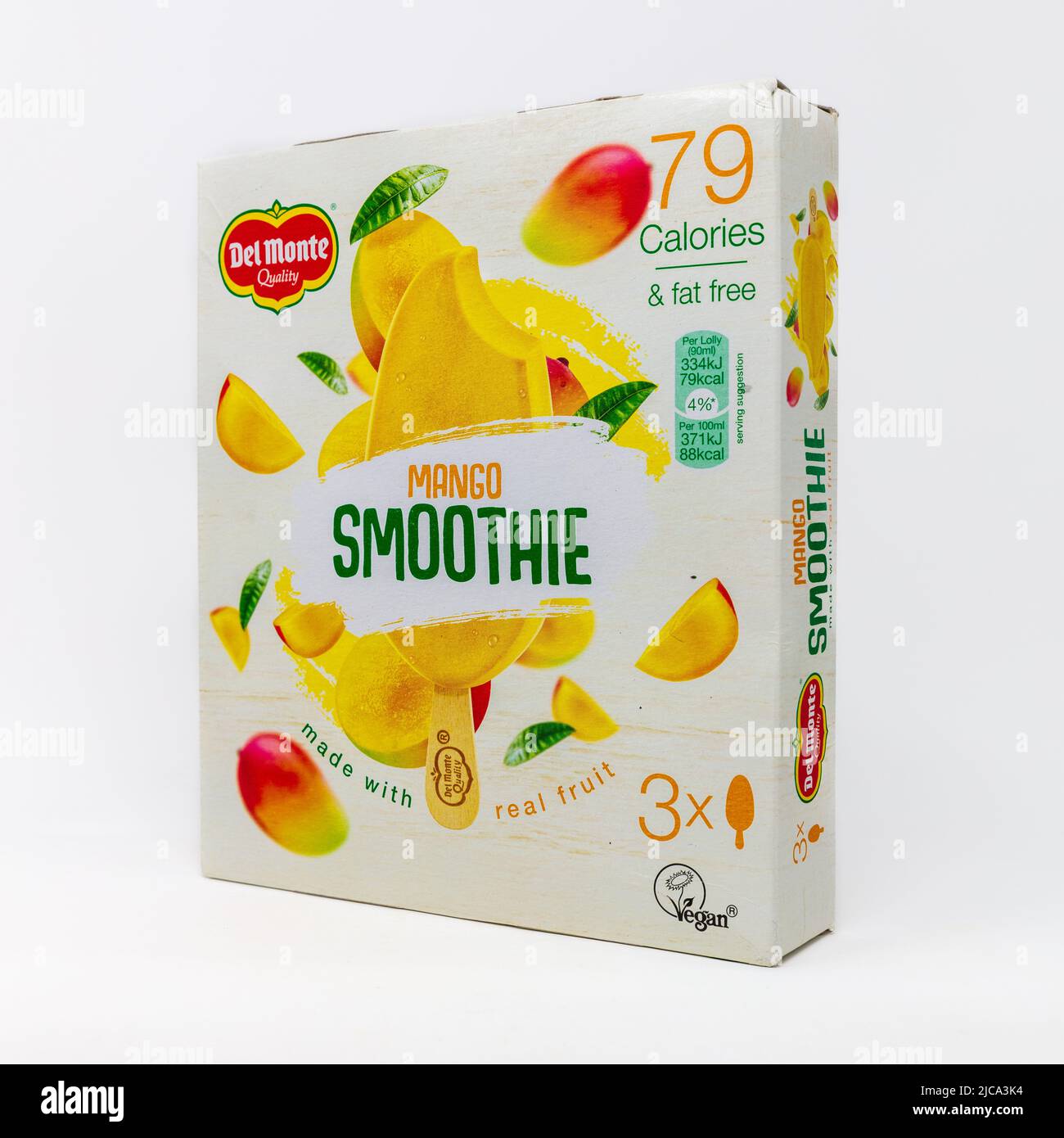 Del Monte Mango Iced Smoothie 3 Pack Stock Photo - Alamy