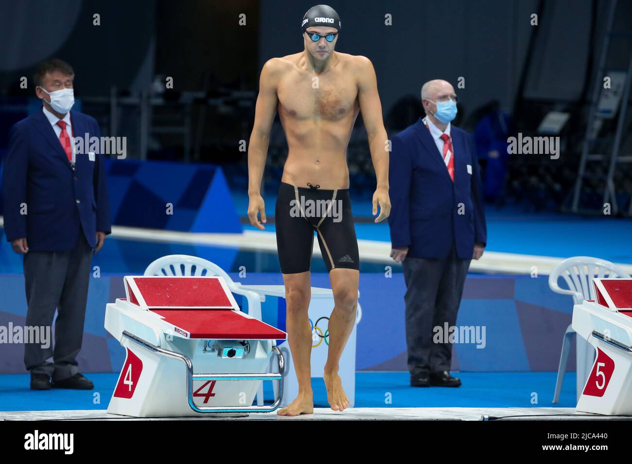 JULY 28th, 2021 - TOKYO, JAPAN: Thomas Ceccon of Italy in action during the Men's 100m Freestyle ...