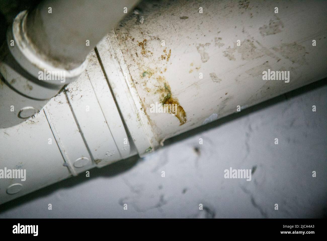 pvc plastic water pipe at a construction site in Rio de Janeiro Stock ...
