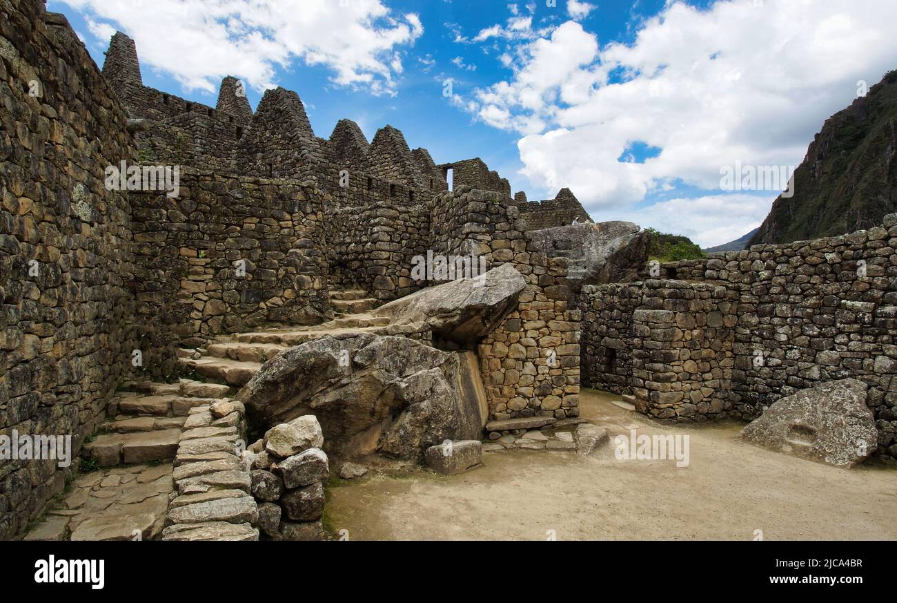 Machu Picchu is an Inca archaeological site located in Peru, elected in ...