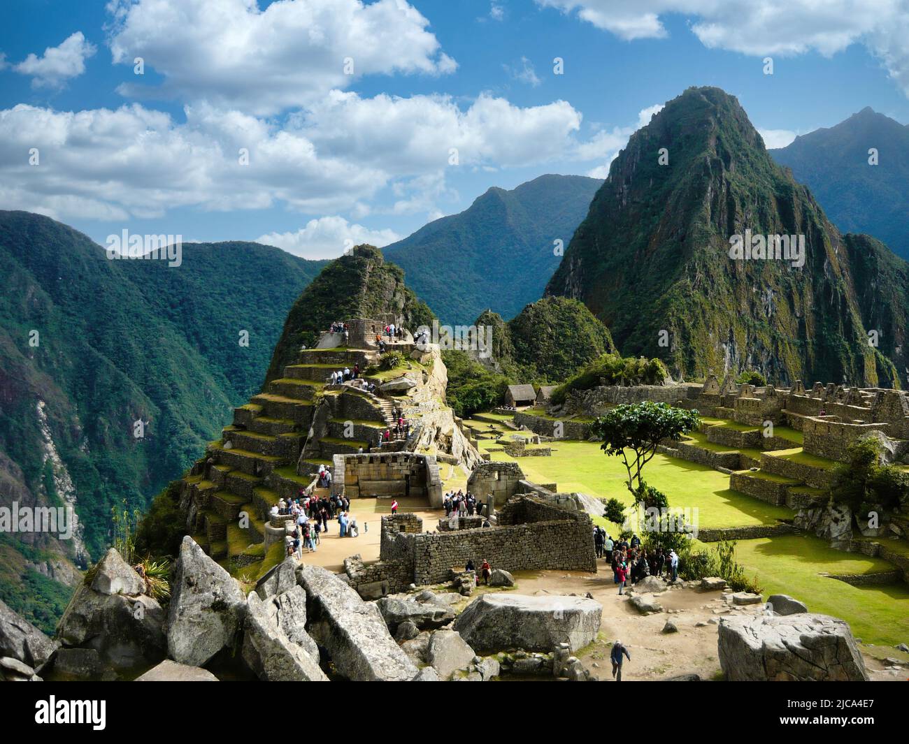 Machu Picchu is an Inca archaeological site located in Peru, elected in ...