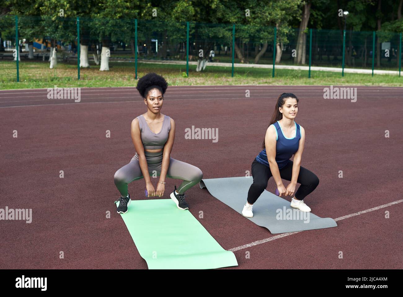 Group exercises hi-res stock photography and images - Alamy