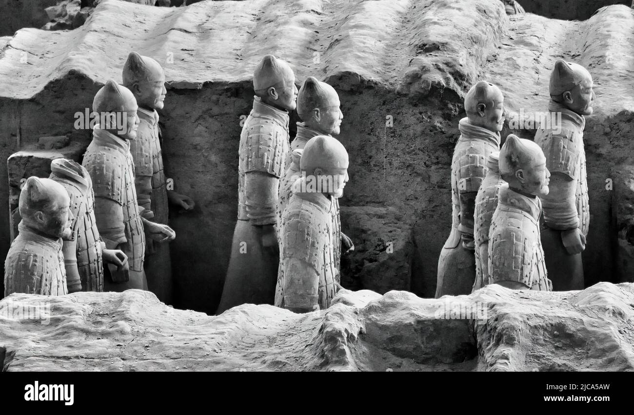 The Terracotta Army is a set of statues placed in the mausoleum of the ...