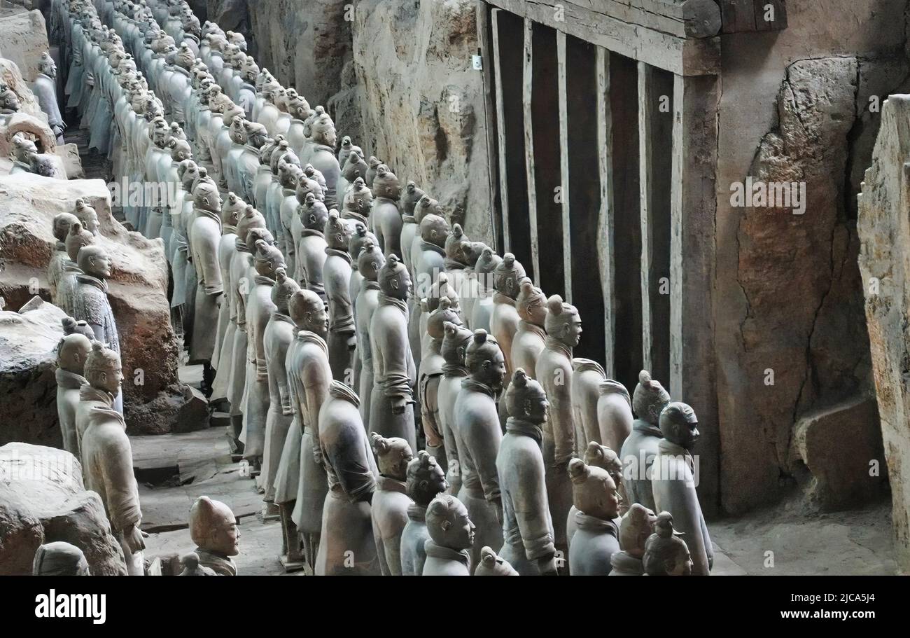 The Terracotta Army is a set of statues placed in the mausoleum of the ...