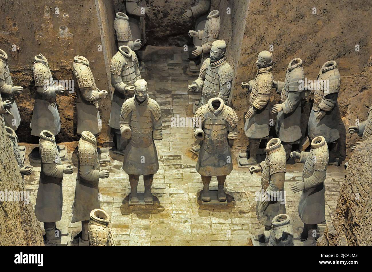 The Terracotta Army is a set of statues placed in the mausoleum of the ...