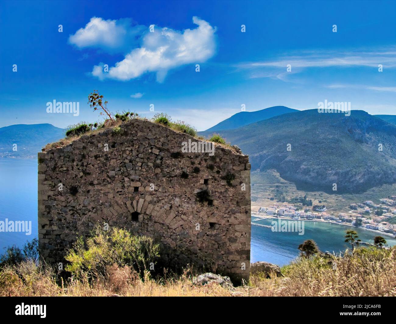 The medieval "castle town" of Monemvasia, also known as "The Greek ...
