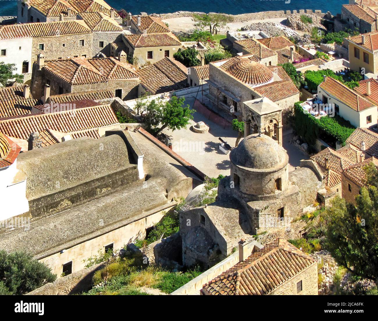 The medieval "castle town" of Monemvasia, also known as "The Greek ...