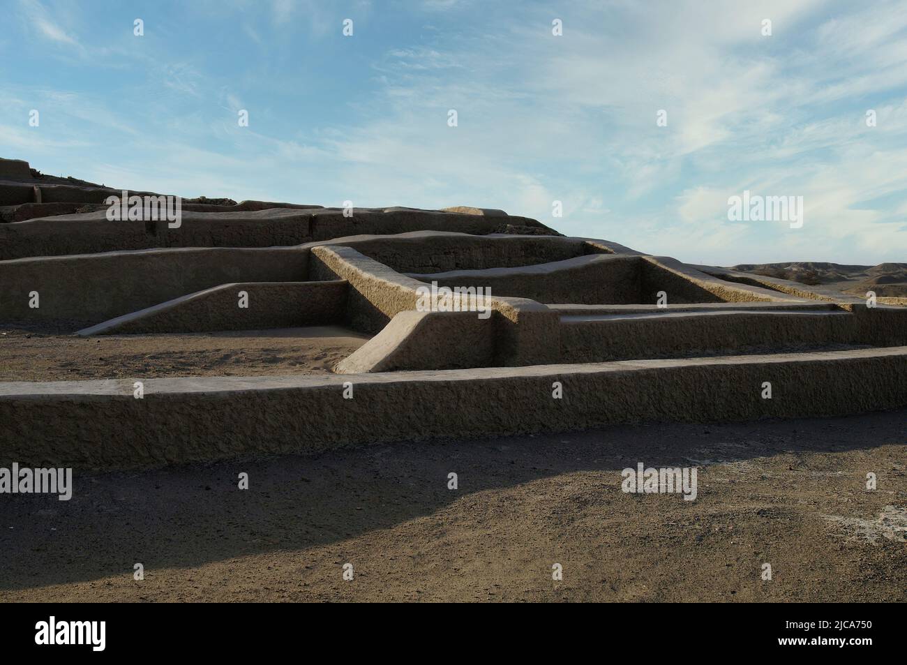 Nazca Pyramid at Cahuachi Archaeological Site in Peru's Nazca Desert ...