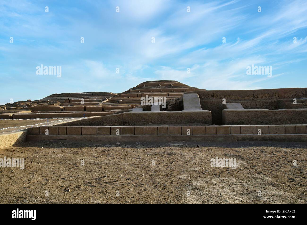 Nazca Pyramid at Cahuachi Archaeological Site in Peru's Nazca Desert ...