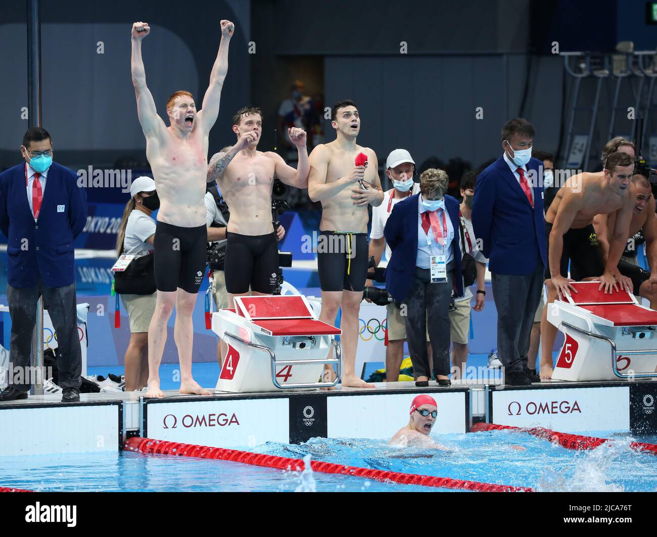JULY 28th, 2021 - TOKYO, JAPAN: Tom Dean and Team Great Britain win the ...