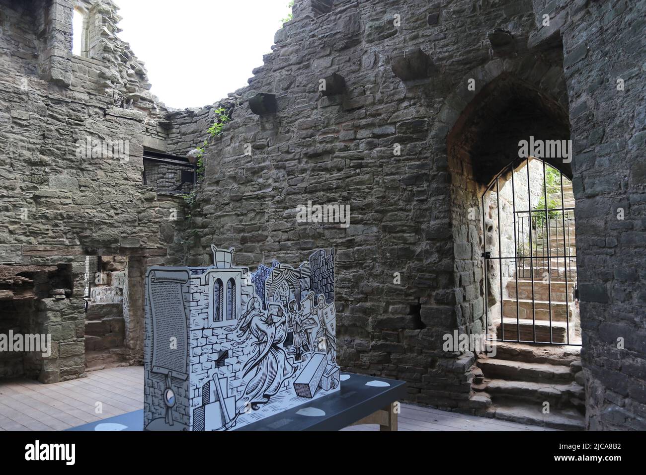 Hay Castle, Hay-on-Wye, Brecknockshire, Powys, Wales, Great Britain ...