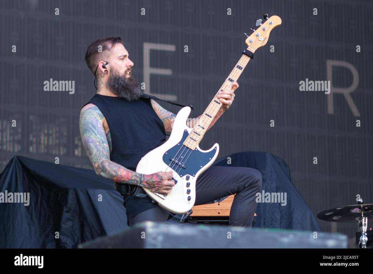 11/06/2022 - Italian rapper RKOMI playing live at I-Days 2022 in Milan ...