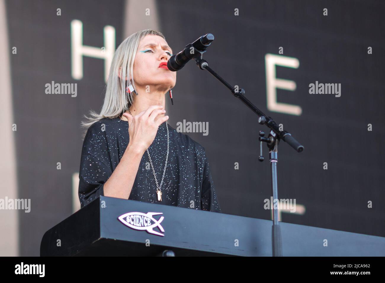 11/06/2022 - Italian rapper RKOMI playing live at I-Days 2022 in Milan ...