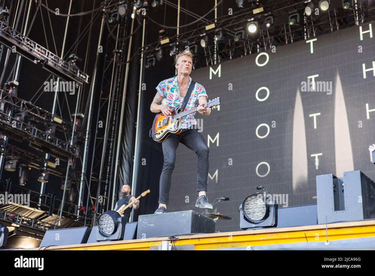 11/06/2022 - Italian rapper RKOMI playing live at I-Days 2022 in Milan ...