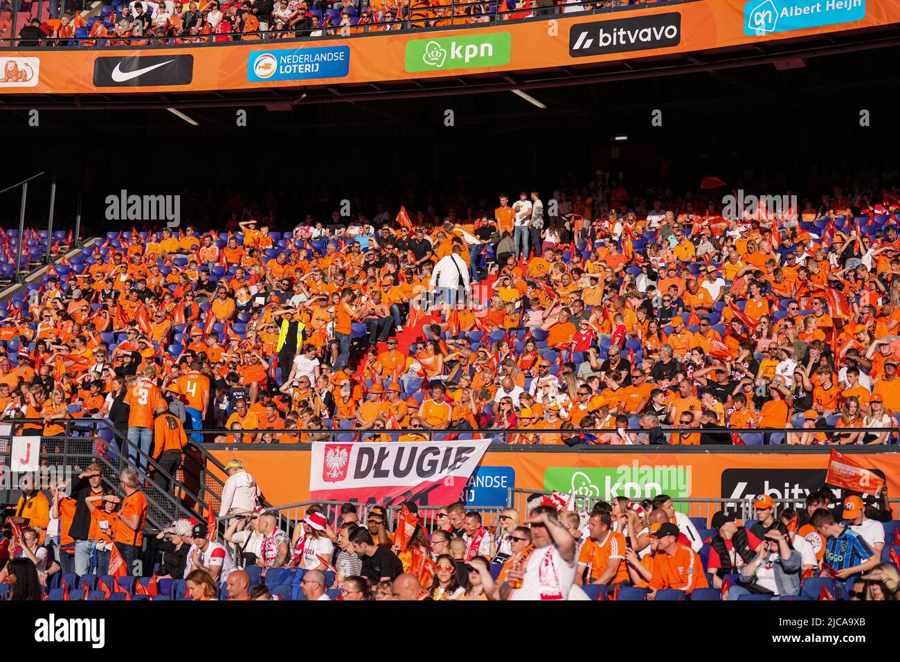 Rotterdam - Fans of Holland during the match between The Netherlands v ...