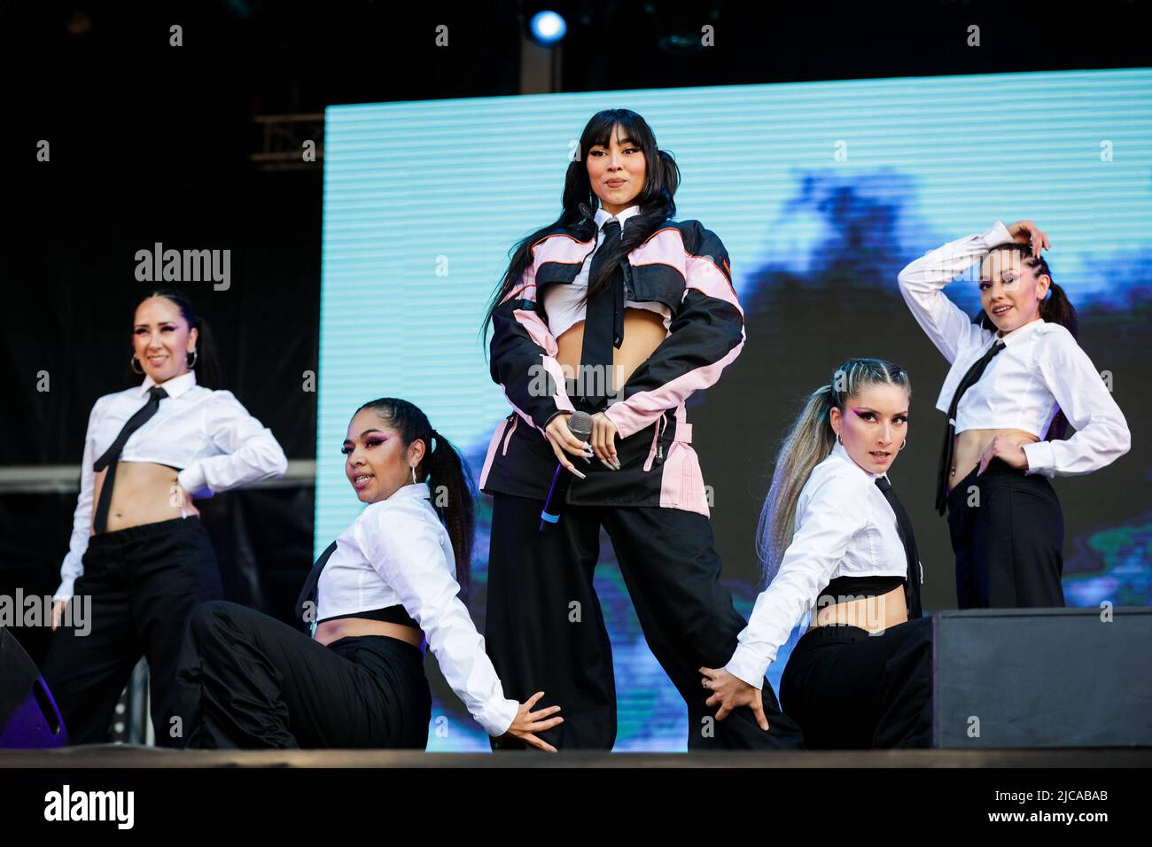 American singer Paloma Mami performs onstage at the Super Bock stage ...