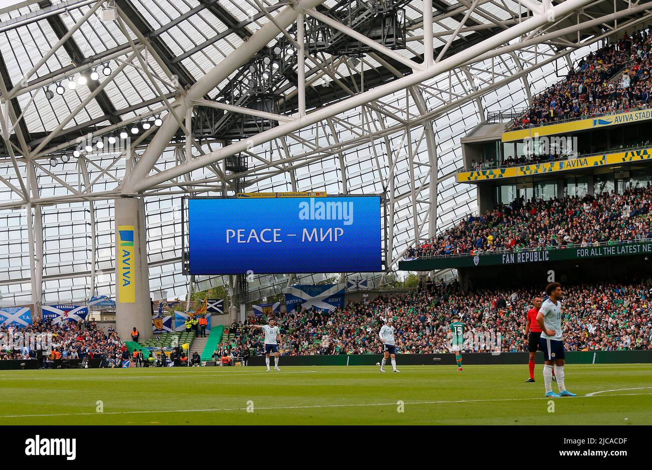 Aviva Stadium, Dublin, Ireland. 11th June, 2022. UEFA Nations League ...