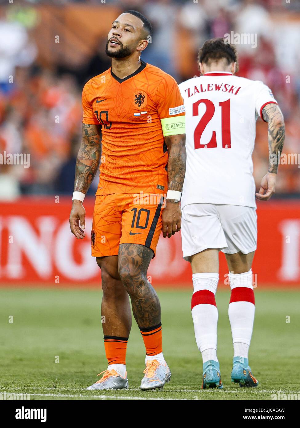 ROTTERDAM - Memphis Depay of Holland balks during the UEFA Nations ...