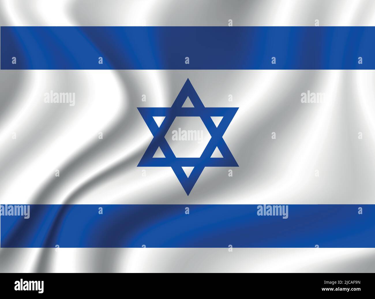 Flag of Israel. Israeli national symbol in official colors. Template ...
