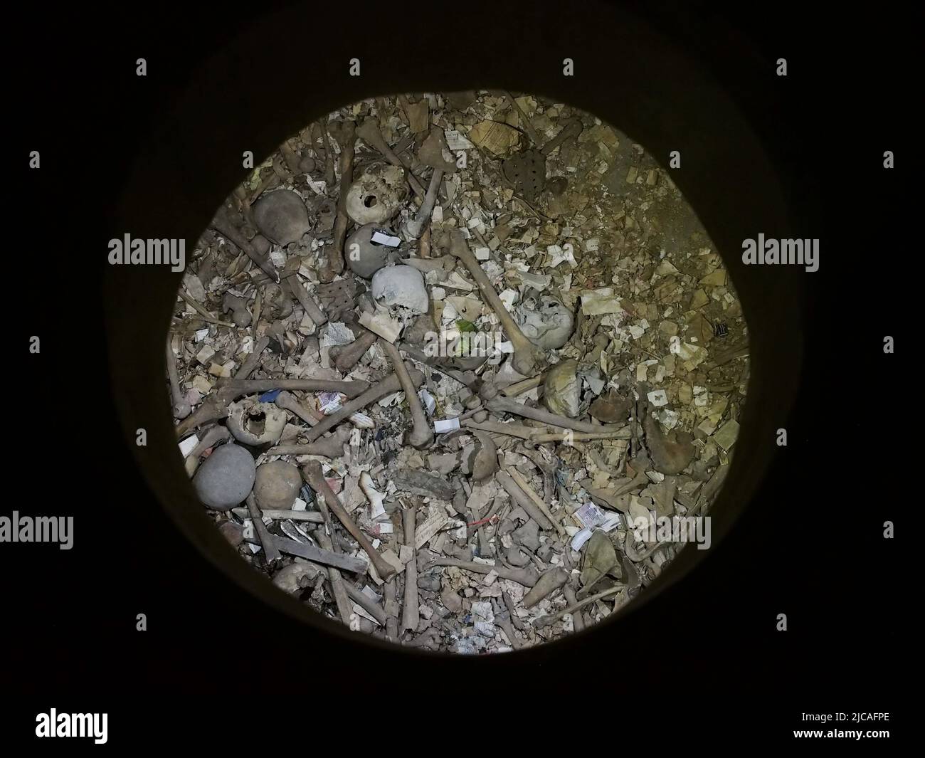 Bone pit at Monastery of Santo Domingo Stock Photo - Alamy