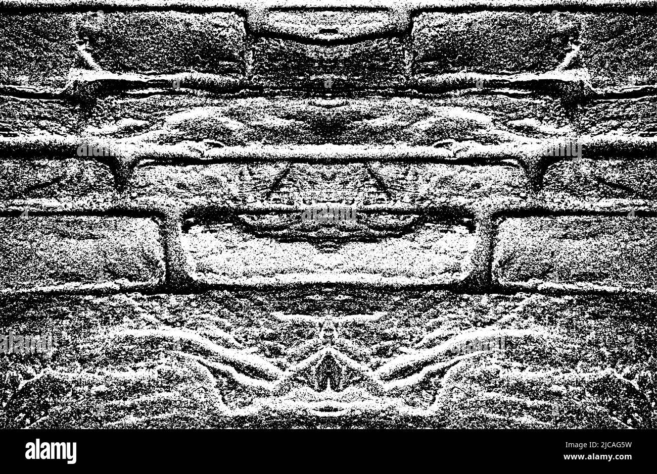 Distressed overlay texture of old brick wall, grunge background ...