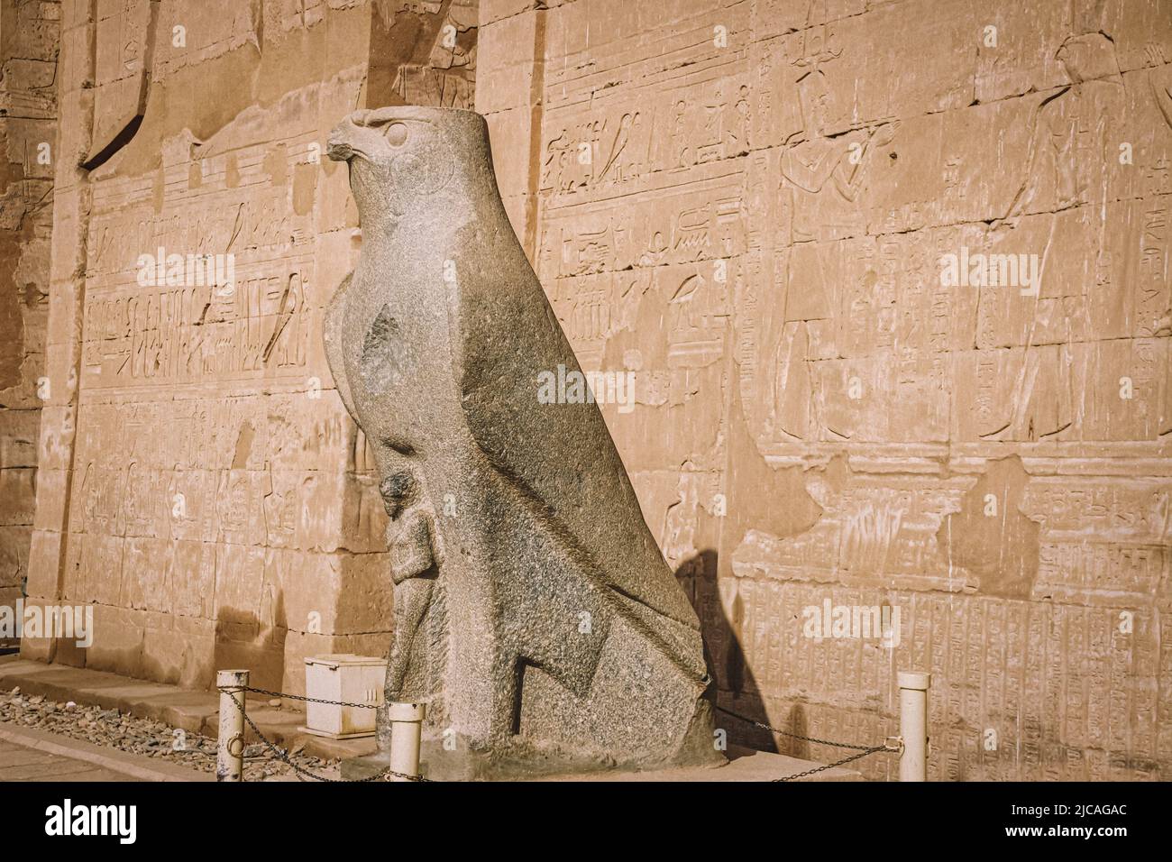 The ruins of the ancient temple of Horus in Edfu, Egypt Stock Photo - Alamy