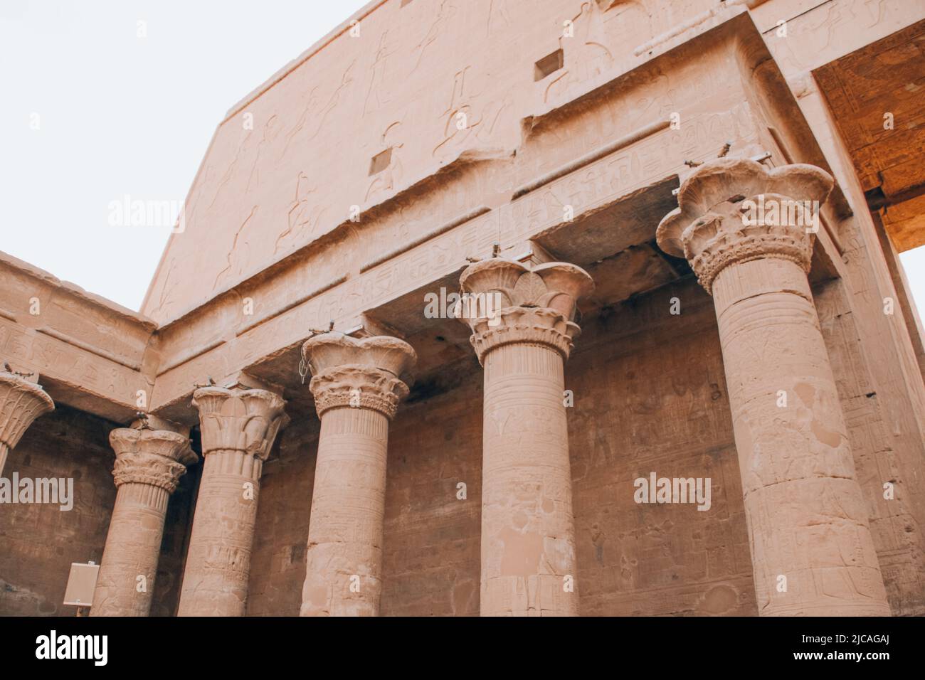 The ruins of the ancient temple of Horus in Edfu, Egypt Stock Photo - Alamy
