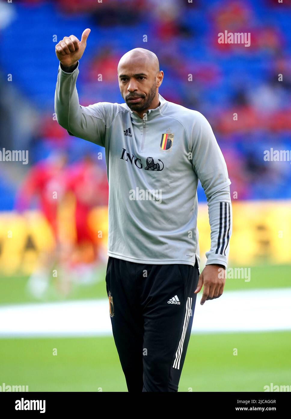 Belgium assistant coach Thierry Henry during the UEFA Nations League ...