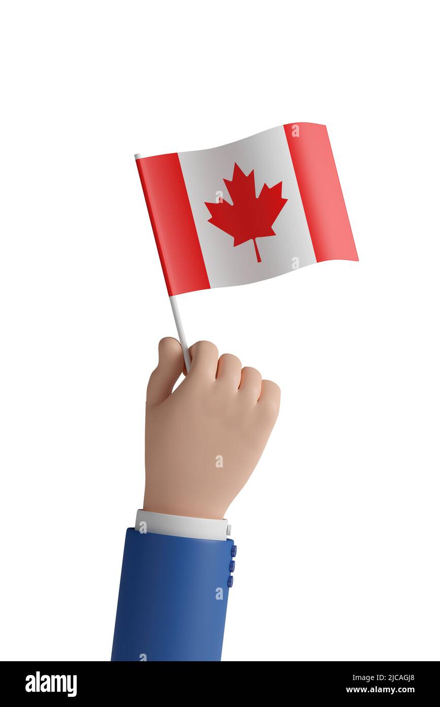 Cartoon Canadian Flag