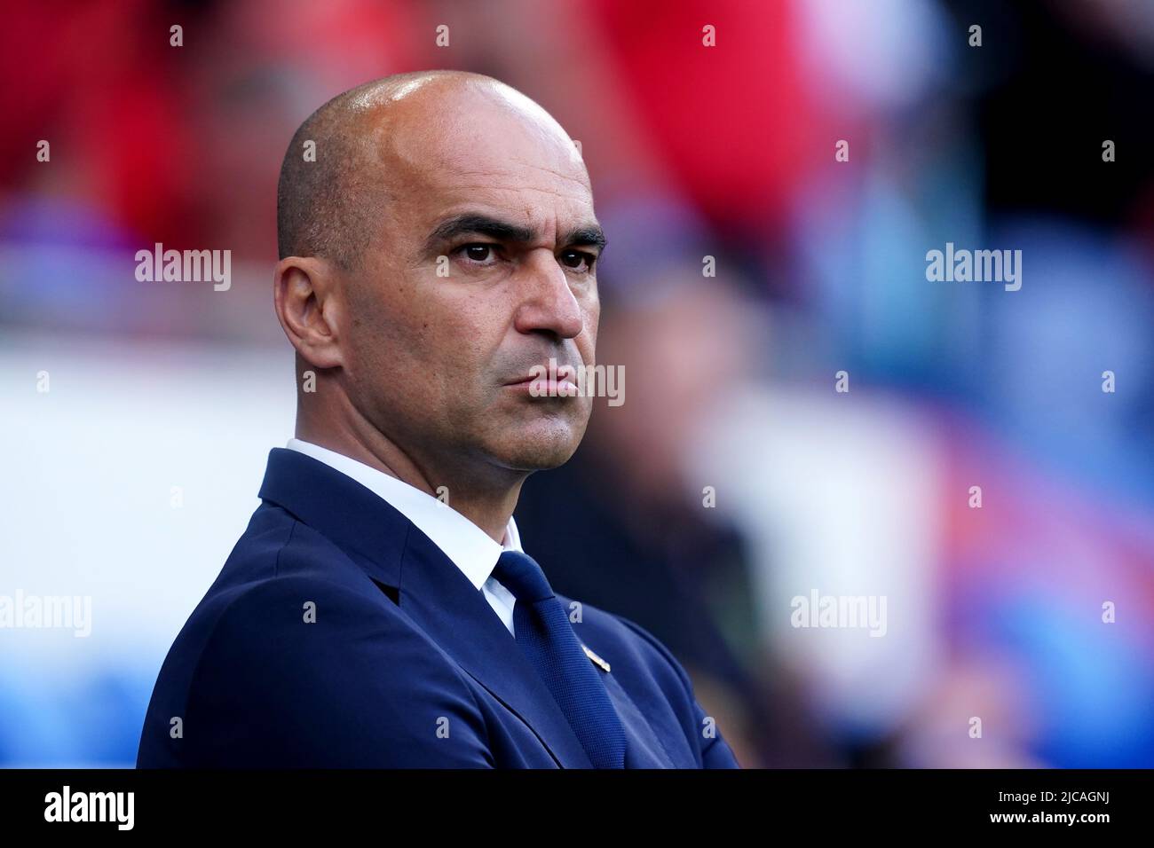 Belgium's manager Roberto Martinez during the UEFA Nations League match ...