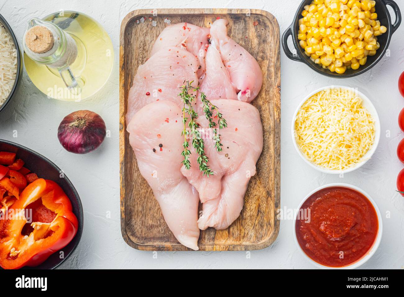 Mexican food. Cuisine of South America. Traditional ingredients, on ...