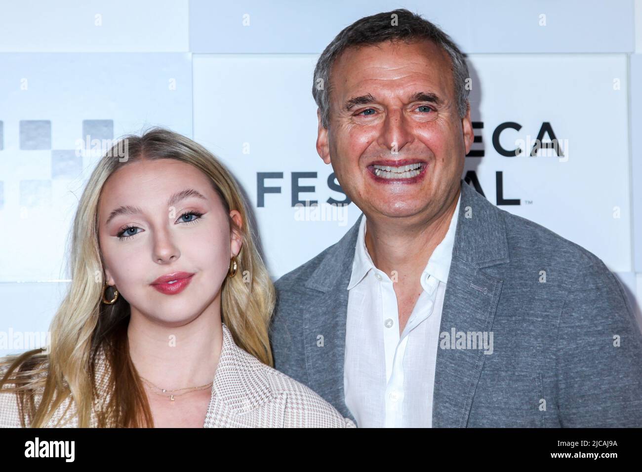NEW YORK, NY, USA - JUNE 10, 2022: Lily Rosenthal and Phil Rosenthal ...