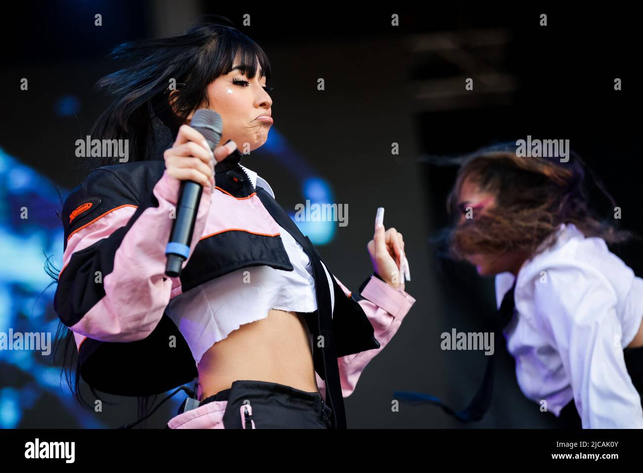 American singer Paloma Mami performs at the Super Bock stage during the ...