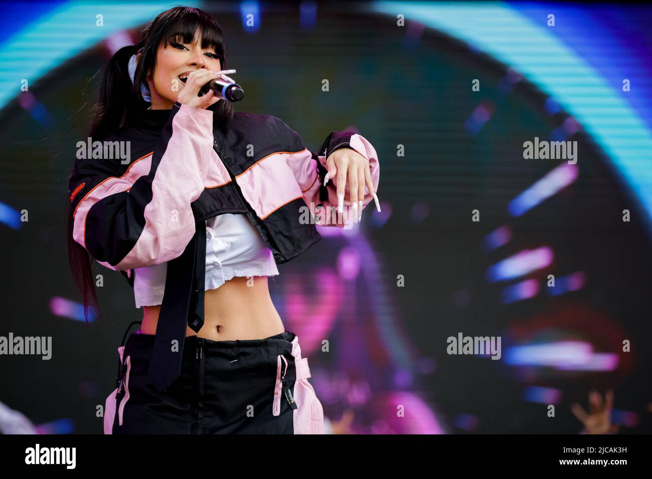 American singer Paloma Mami performs at the Super Bock stage during the ...