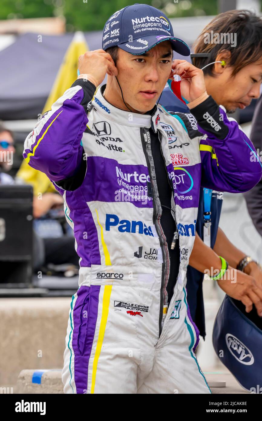 Plymouth, WI, USA. 11th June, 2022. TAKUMA SATO (51) of Tokyo, Japan ...