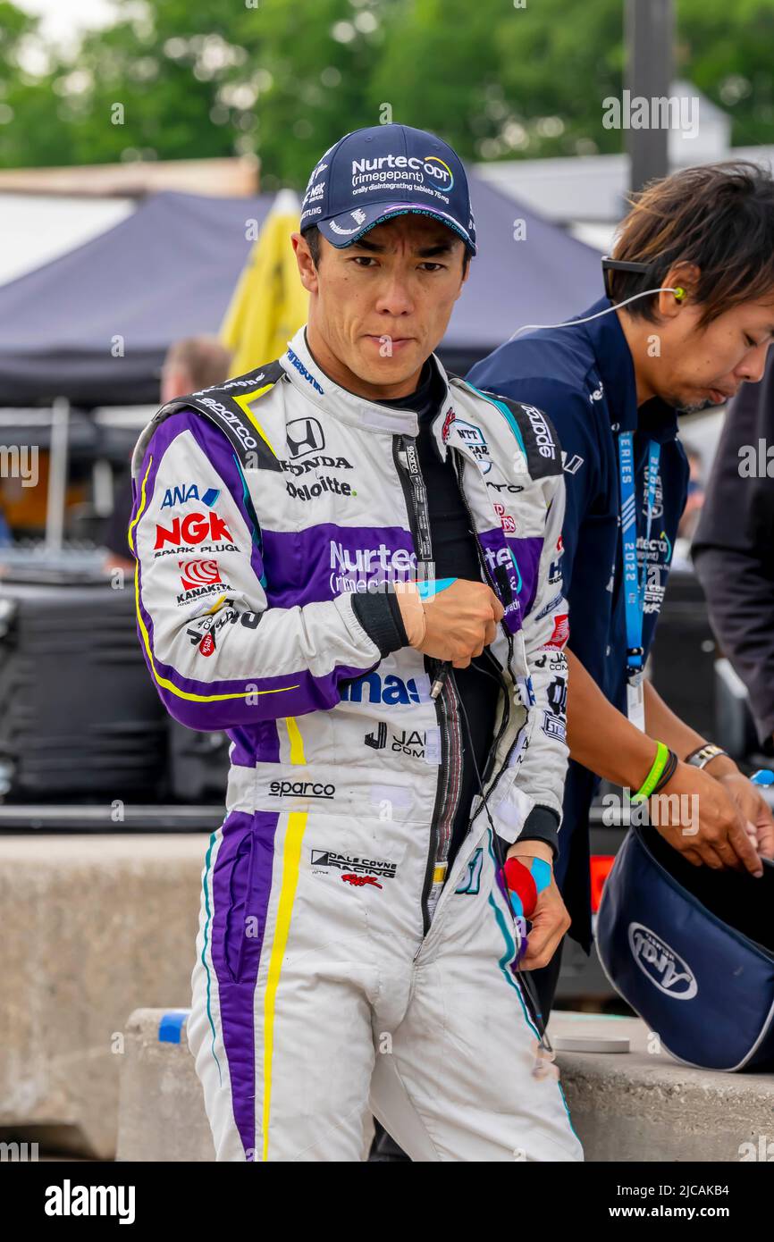 Plymouth, WI, USA. 11th June, 2022. TAKUMA SATO (51) of Tokyo, Japan ...