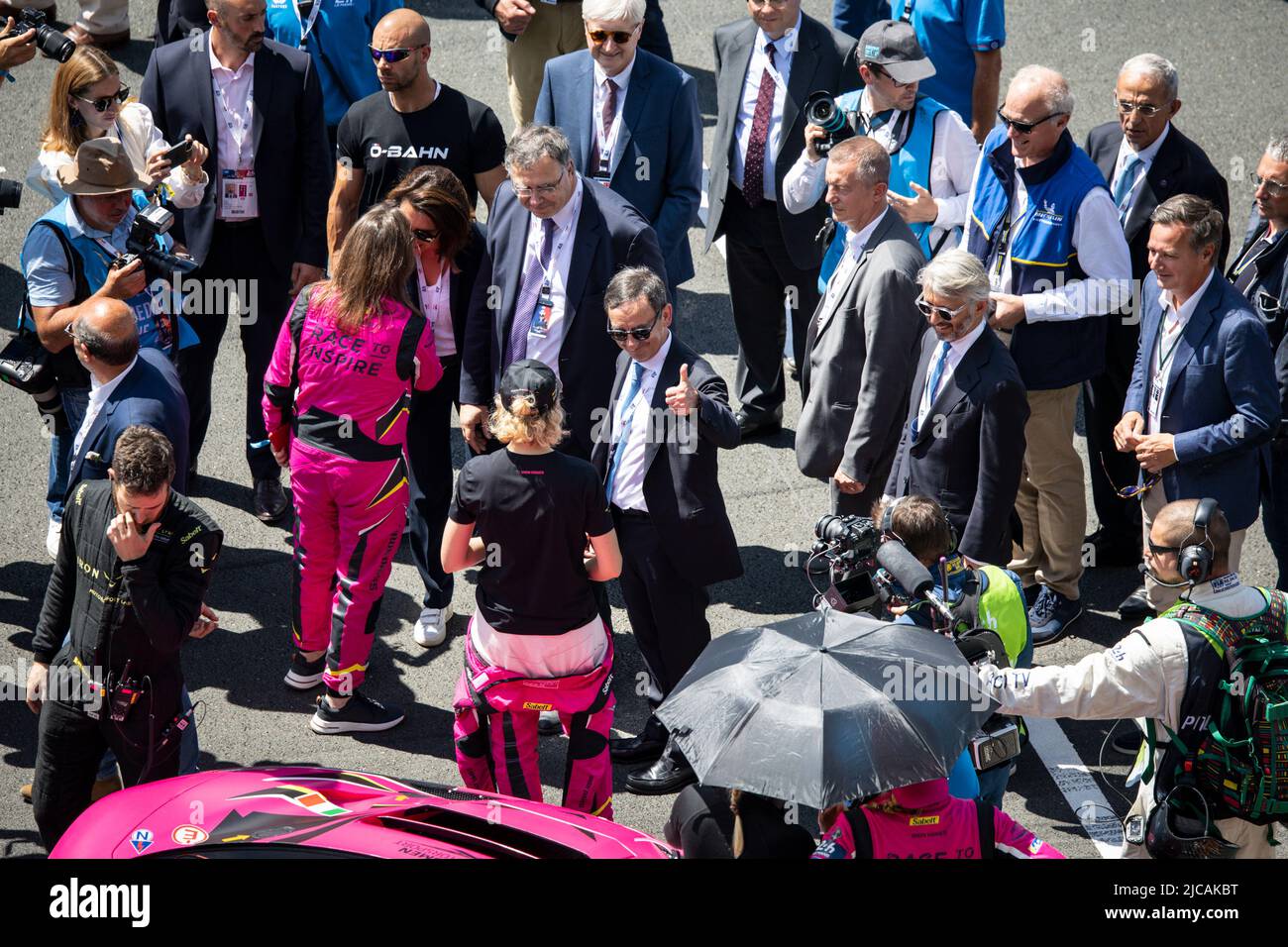 MAYER Deborah with TotalEnergies CEO Pouyanné Patrick, Michelin CEO ...