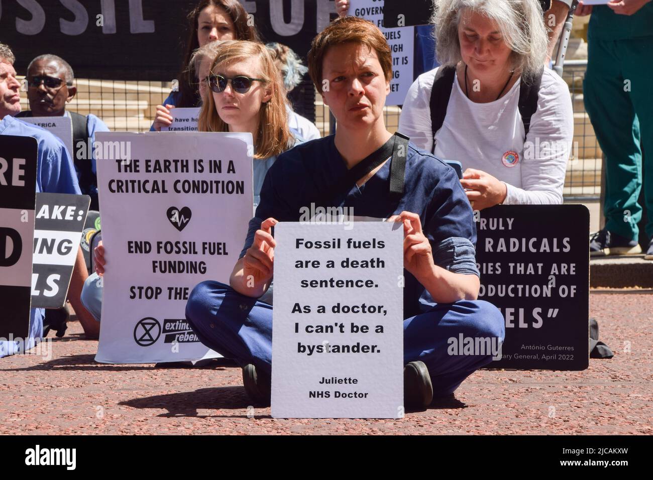Anti fossil fuel protest london hi-res stock photography and images - Alamy