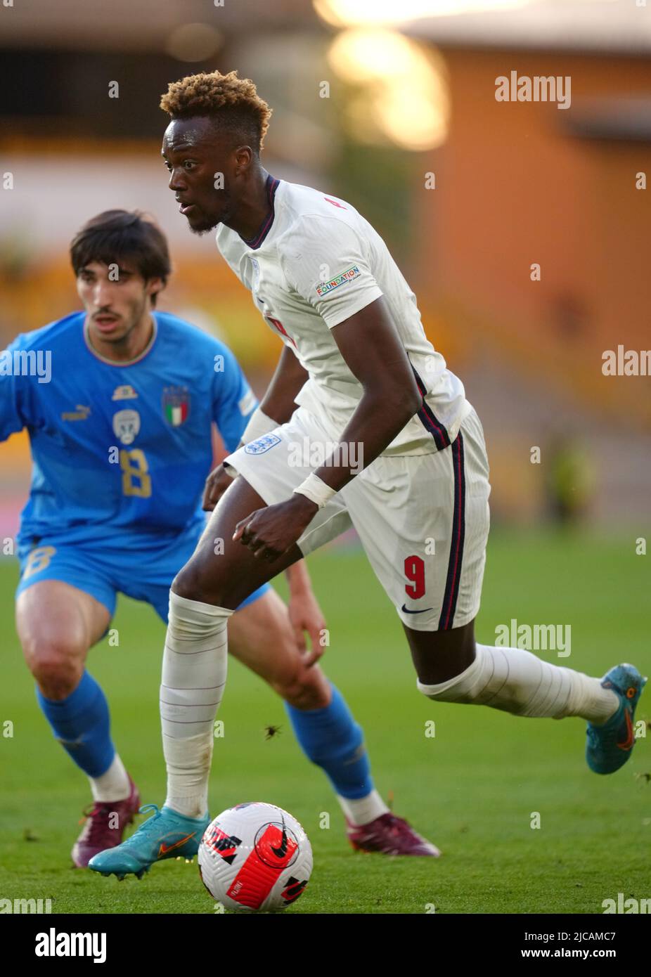 England's Tammy Abraham during the UEFA Nations League match at the ...